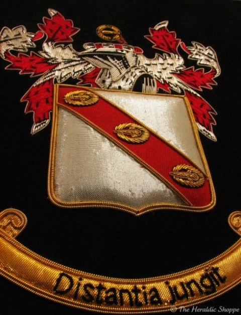 Single Coat of Arms Embroidery Framed | The Heraldic Shoppe